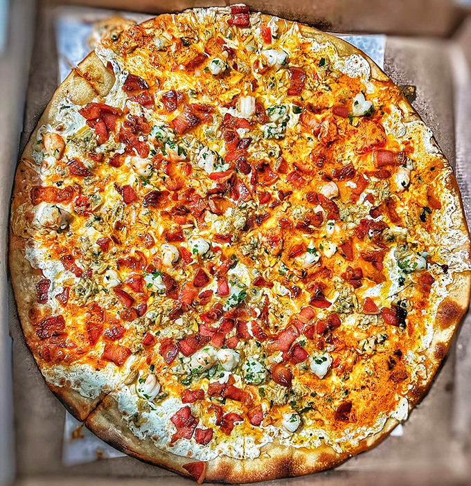 Holy clam-oli! This vodka pizza with clams is like the ocean and Italy had a delicious love child. Neptune would approve.