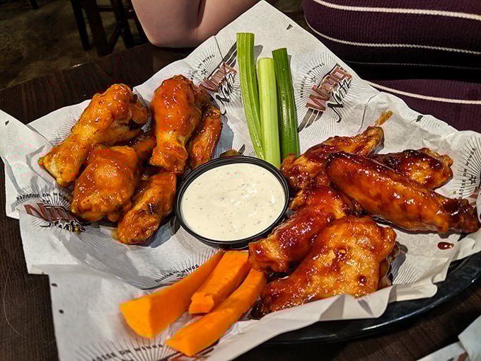 Two distinct wing personalities sharing one basket&mdash;like a buddy comedy where both stars get equal billing and the audience wins.