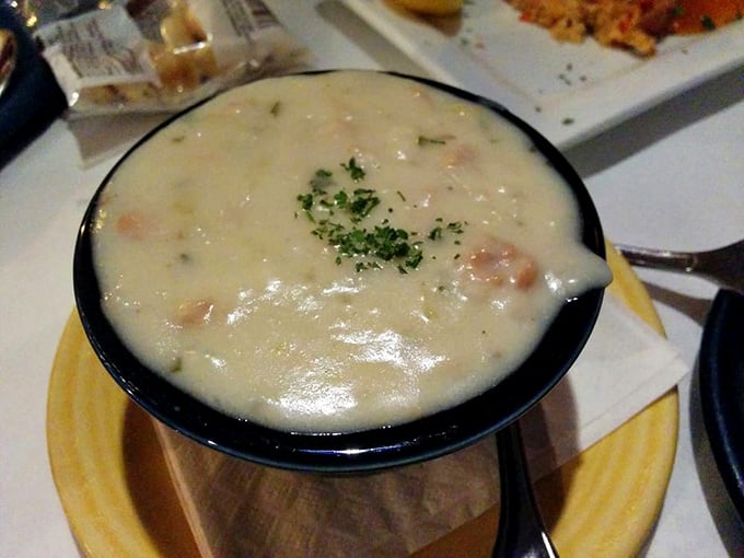 Creamy, dreamy, and packed with clams. This chowder looks so good, it might make you consider trading your car for a boat.