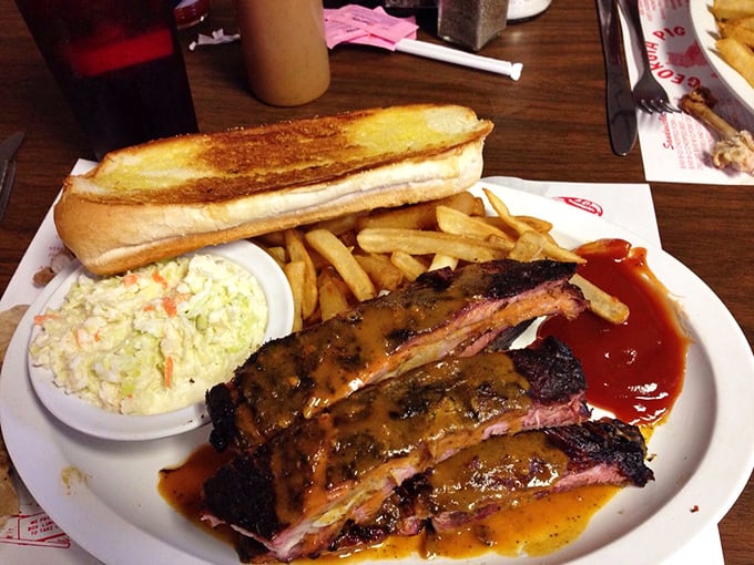 Holy smoke rings, Batman! These ribs look so tender, they might just fall off the bone if you stare at them too long.