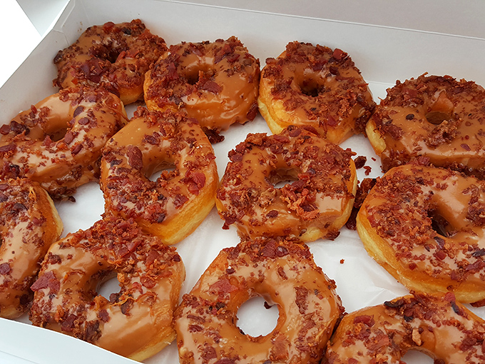 Bacon makes everything better, even donuts! These maple-bacon beauties are the breakfast of champions... and sweet-toothed rebels.
