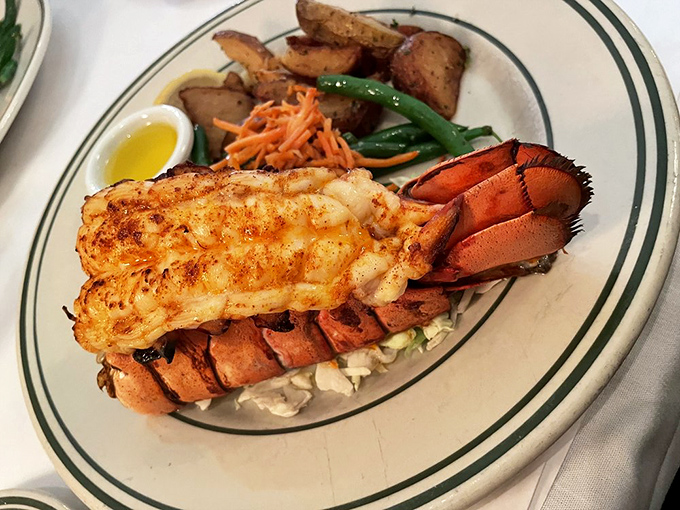 Holy crustacean, Batman! This lobster looks ready to save Gotham... or at least your taste buds.