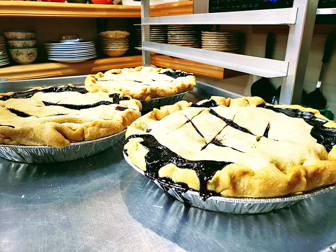 Blueberry bliss in a tin! These pies are so packed with fruit, they're practically a health food. Move over, fountain of youth &ndash; we've found the secret to happiness in pie form.