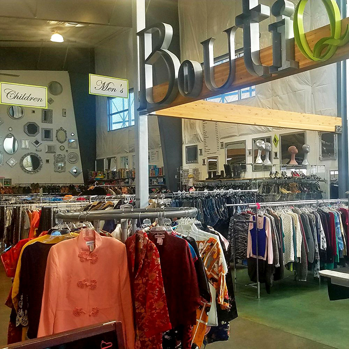 Boutique or not boutique? That is the question. Shakespeare would have a field day with this eclectic clothing collection.