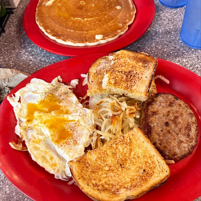 The breakfast of champions... or anyone who's ever dreamed of being one. This platter could fuel you through a marathon or a "Golden Girls" binge-watch session.