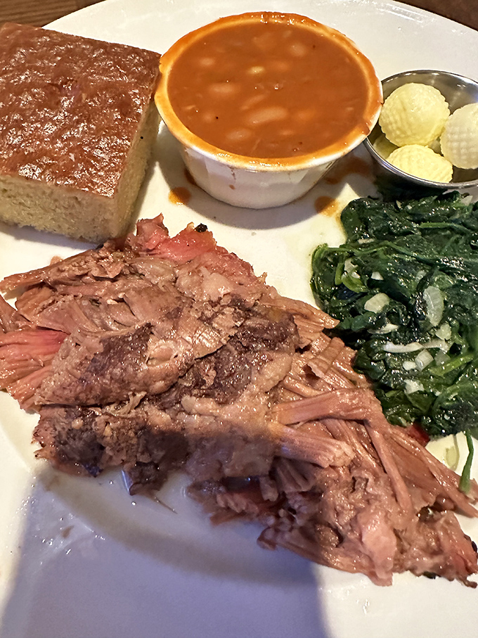 Brisket so tender, it practically melts on the plate. Paired with hearty sides, this dish is comfort food's answer to a bear hug.