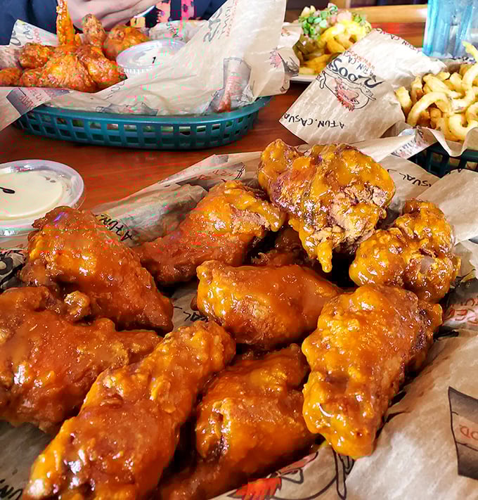 These wings aren't just food; they're a religious experience. Prepare for a baptism by buffalo sauce!