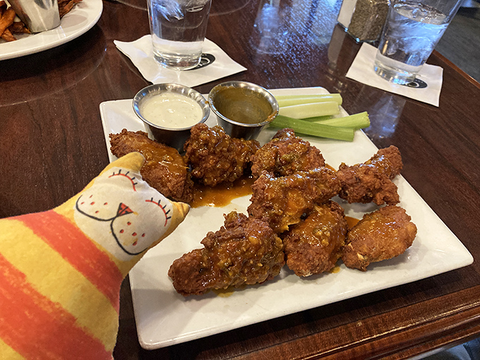 Wing perfection achieved! These crispy, saucy morsels aren't just chicken wings, they're flavor bombs that'll make your taste buds do the cha-cha slide.