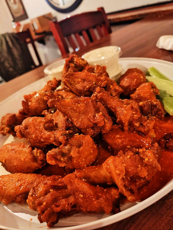 Holy mother of wings! This platter is what dreams are made of – crispy, saucy, and ready to rock your world.