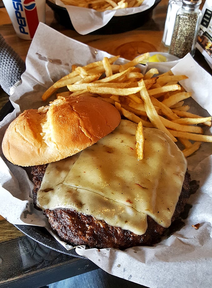 Behold, the burger of your dreams! This cheesy masterpiece is what happens when beef and bun achieve perfect harmony.