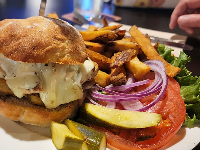 Holy moly, that's a burger! Sassafras doesn't mess around when it comes to satisfying your carnivorous cravings.