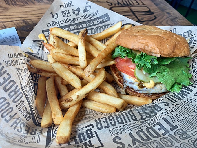 The classic combo that never goes out of style. This burger and fries duo is ready for its tasty close-up!