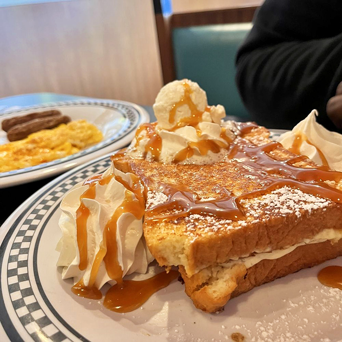 Holy sweet tooth, Batman! This Cheesecake Stuffed French Toast is what breakfast dreams are made of. Carb-loading never looked so tempting.