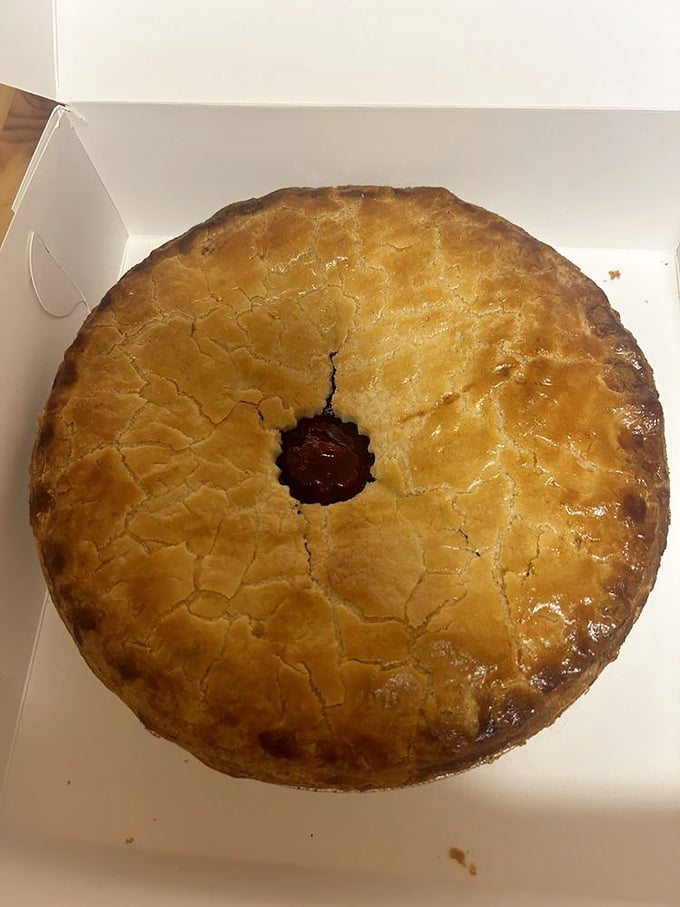 Holy crust, Batman! This cherry pie looks like it could give Agent Cooper's favorite a run for its money.