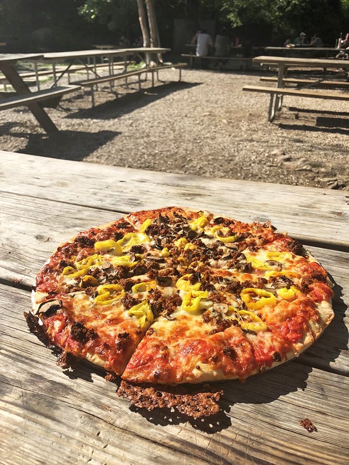 Meat lover's dream or vegetarian's nightmare? This hearty pizza is packing more protein than a CrossFit convention.