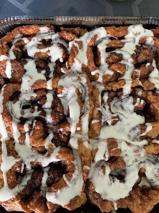 Holy cinnamon swirls, Batman! These rolls look so gooey and decadent, they could probably solve world peace. Or at least make Monday mornings bearable.