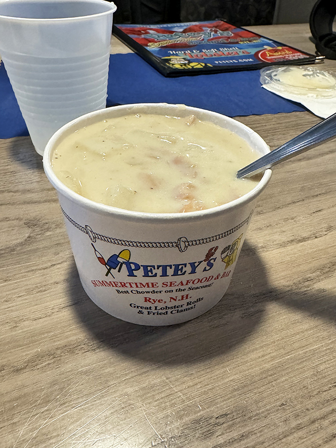 Chowder champions, rejoice! This creamy concoction is so packed with clams, it's practically a mollusk mosh pit in a cup.