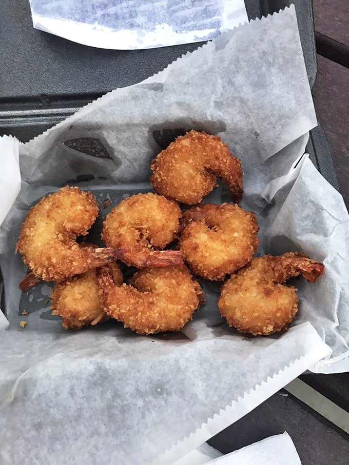 Golden treasures from the deep! These coconut shrimp are like crispy, tropical hugs for your taste buds.