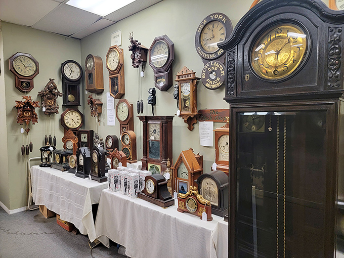 Tick-tock, it's time to shop! This clock collection is giving major "Back to the Future" vibes. Doc Brown would feel right at home here.