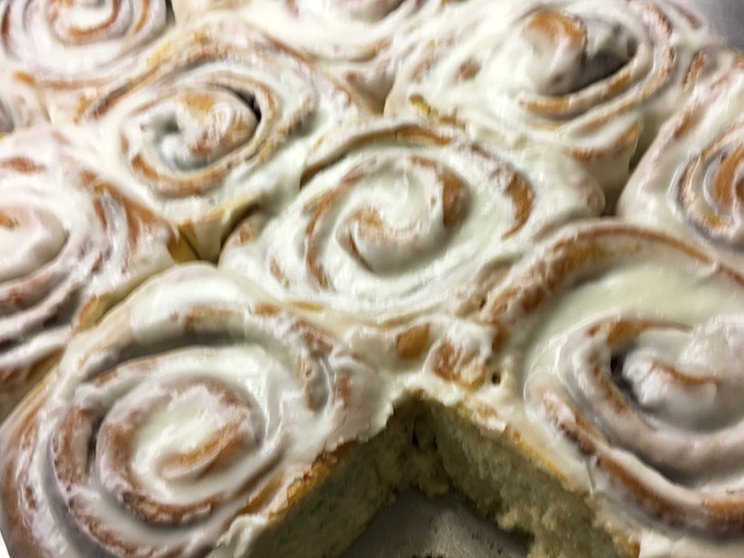 The holy grail of morning indulgence&mdash;fresh cinnamon rolls that make every other pastry you've ever eaten seem like a practice round.