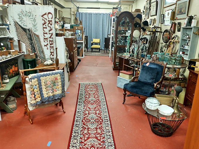 From grandma's parlor to your living room! This cozy corner showcases furniture with more stories than a library of classic novels.