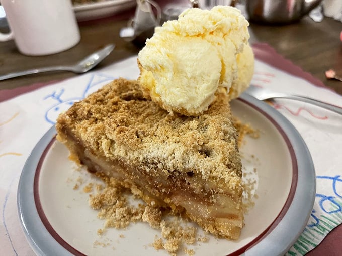 Behold, the holy grail of desserts! This homemade apple pie could make even George Washington fess up to chopping down that cherry tree.