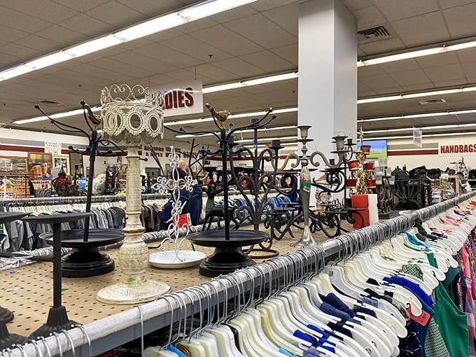 "Bling, bling! This jewelry display is like a pirate's treasure chest, minus the pesky curse. Time to channel your inner Mr. T!"