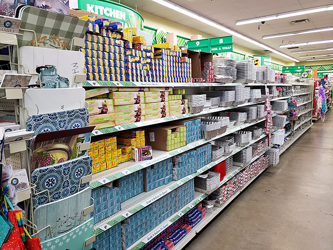 Kitchen essentials lined up like soldiers ready for duty in your home, no mortgage required to outfit your culinary headquarters.
