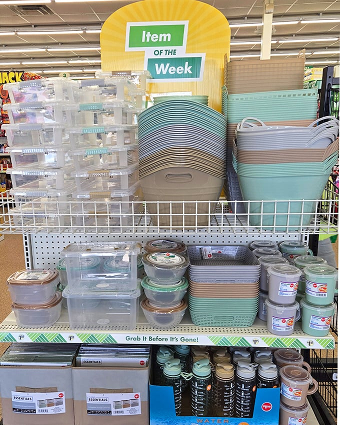 Storage solutions galore! These colorful bins and containers promise to organize your life for less than the price of a fancy coffee.