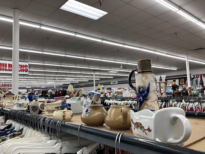 Mugs and jugs and teapots, oh my! This kitchenware collection is like a ceramic family reunion, minus the awkward small talk.