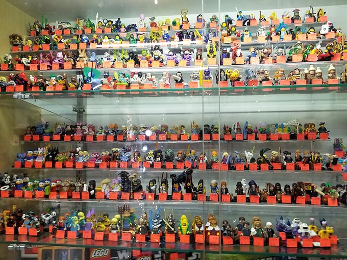 Holy brick-a-moly! A Lego lover's dream come true. These tiny plastic time capsules are stacked higher than your childhood ambitions.