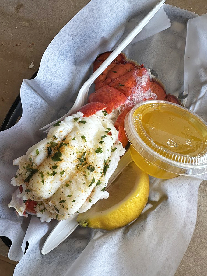 Talk about a tail of two cities! This lobster tail and crab combo is the Romeo and Juliet of seafood - a love story on a plate.