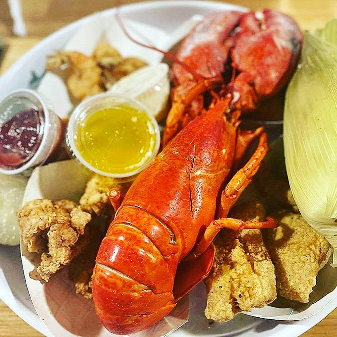 Holy crustacean, Batman! This lobster plate is so fresh, it might just start tap dancing across the table.