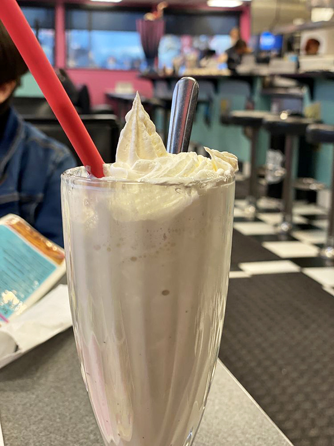 Thick enough to eat with a fork, smooth enough to sip through a straw. This vanilla malt is the Sinatra of shakes &ndash; timeless and irresistible.