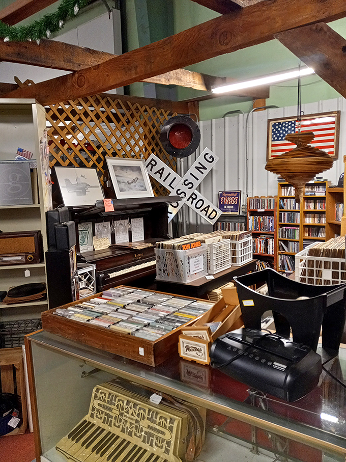 
Vinyl enthusiasts, rejoice! This corner is where forgotten melodies find new life. It's like raiding your cool uncle's attic, but without the dust bunnies.