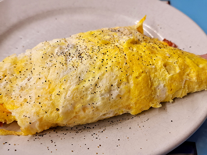 Behold, the Beyonc&eacute; of omelets! Fluffy, golden, and ready for its close-up. This breakfast superstar outshines any red carpet ensemble.