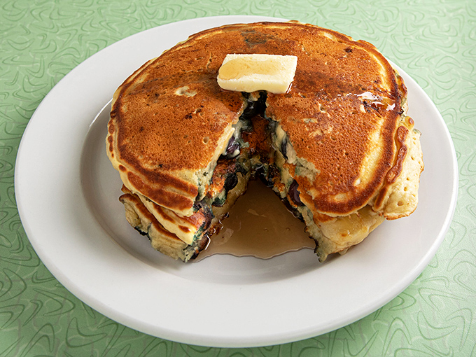 Pancake perfection or edible art? These fluffy discs of joy are so good, you might be tempted to frame them instead of eating them.