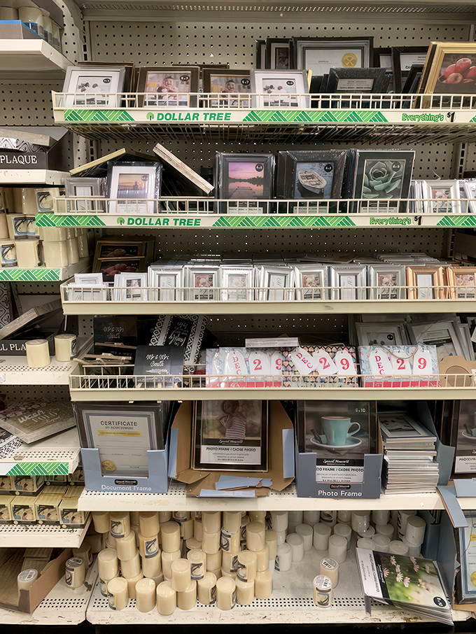 Picture frames for every memory at prices that won't become memories of financial regret. Candles included for power outage emergencies!