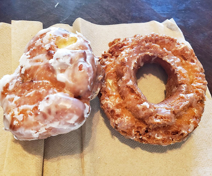 Talk about a dynamic duo! These donuts are the Bonnie and Clyde of the pastry world &ndash; dangerously good and impossible to resist.