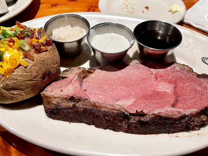 This prime rib doesn't need Instagram filters&mdash;its perfect pink interior and seasoned crust are ready for their close-up without digital enhancement.
