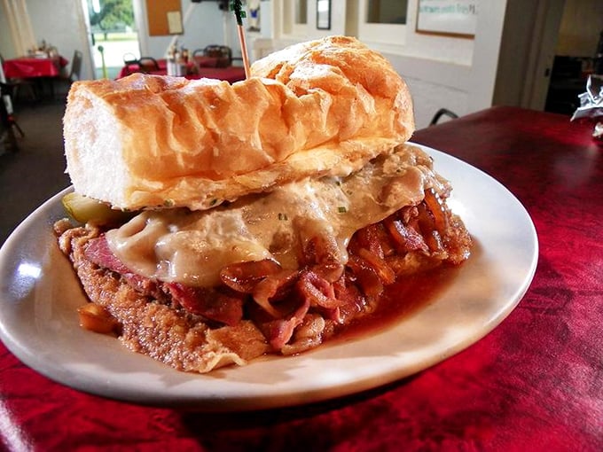 Behold, the sandwich that launched a thousand food pilgrimages. This prime rib beauty could make a vegetarian question their life choices.
