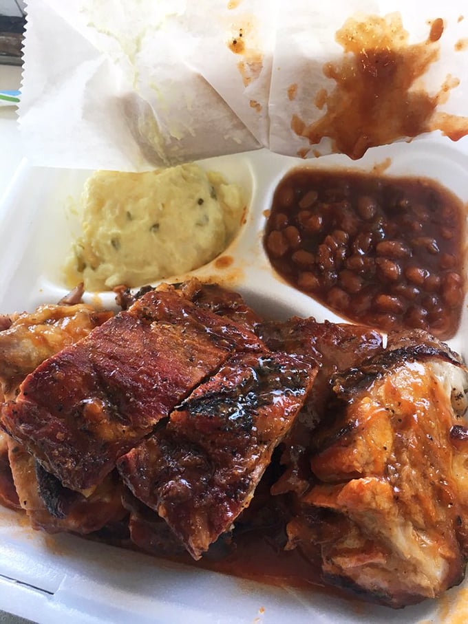 Behold, the holy grail of barbecue! These rib tips are so tender, they practically melt off the bone.