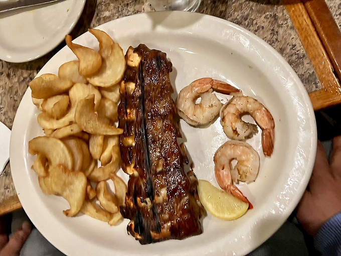 Surf meets turf in perfect harmony! This plate is the Sinatra and Martin of combos – classic, cool, and guaranteed to satisfy.