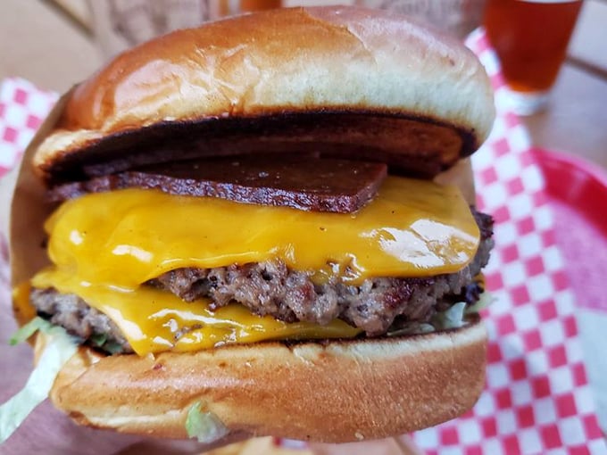 Yeehaw! This Rodeo burger is ready to lasso your taste buds with its melty cheese, crispy bacon, and a bun that's softer than a cowboy's heart.
