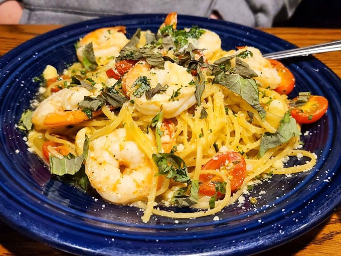 Shrimp so fresh, they're practically doing the cha-cha on your plate! This pasta dish is a party your taste buds won't want to miss.