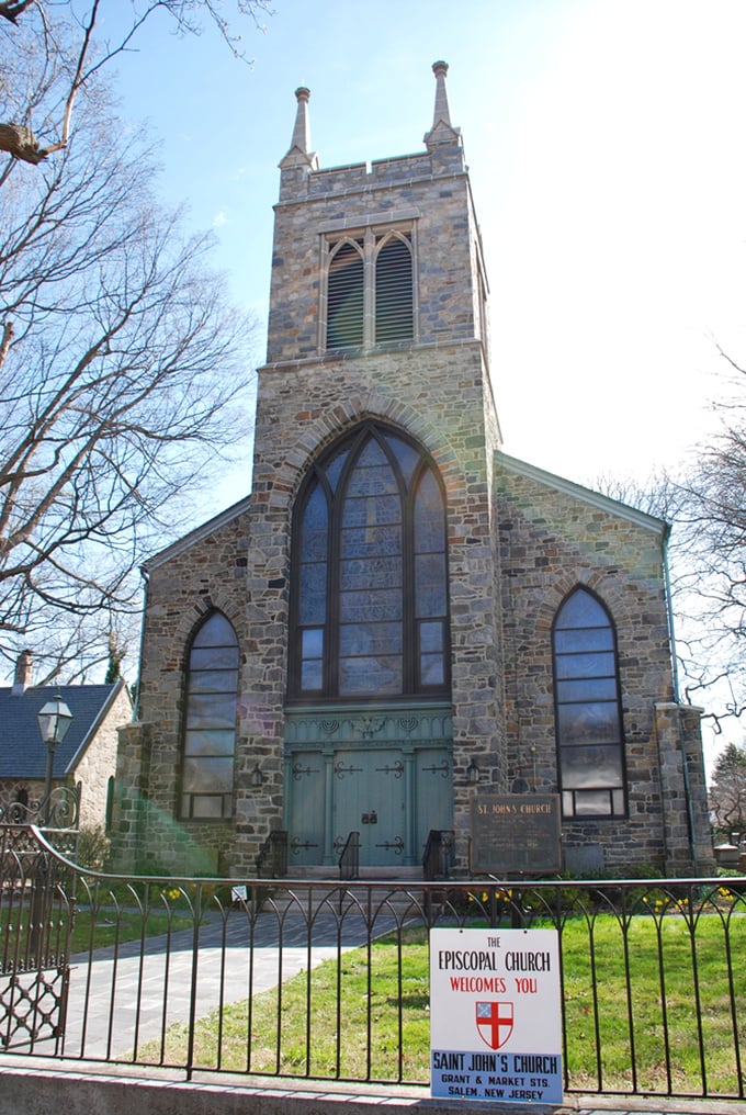 Gothic grandeur meets small-town charm. This church looks like it teleported straight out of a Jane Austen novel.