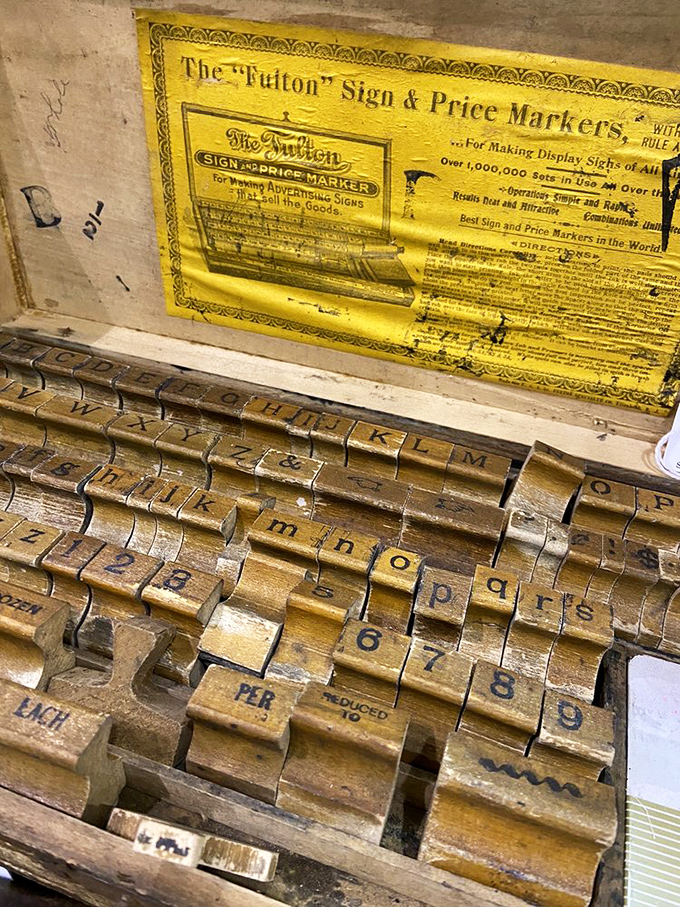 Letters, we've got letters! This "Fulton" sign maker is like the great-grandaddy of emoji keyboards &ndash; less convenient, but infinitely cooler.