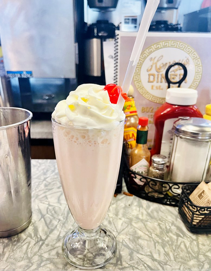 Strawberry fields forever! This milkshake is so thick and creamy, you might need to warm up your cheeks before attempting to sip it through the straw.