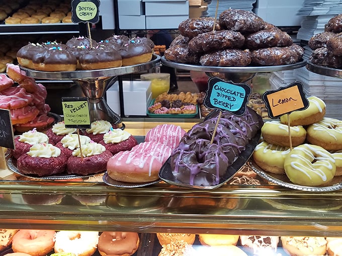 A box of joy, sprinkled with happiness! These donuts aren't just treats; they're edible works of art that would make even Homer Simpson weep with joy.
