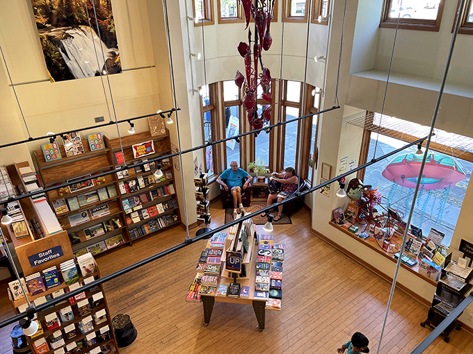 From this bird's-eye view, you can almost hear the books calling your name. Resistance is futile!